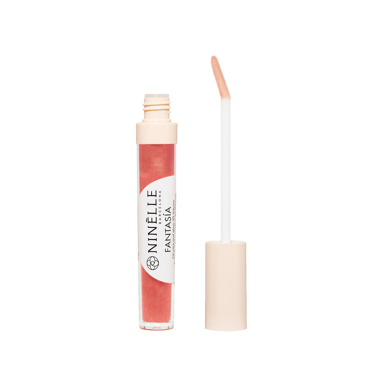 NINELLE LIP CARE AND GLOSS 3D VOLUME FANTAS? A NINELLE №722 Блеск и уход для губ 3D объем тон 722 Нежный розовый