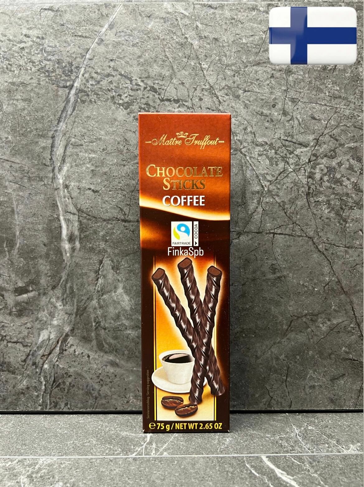 Шоколадные палочки Maitre Truffout (с кофейной начинкой) 75 гр.