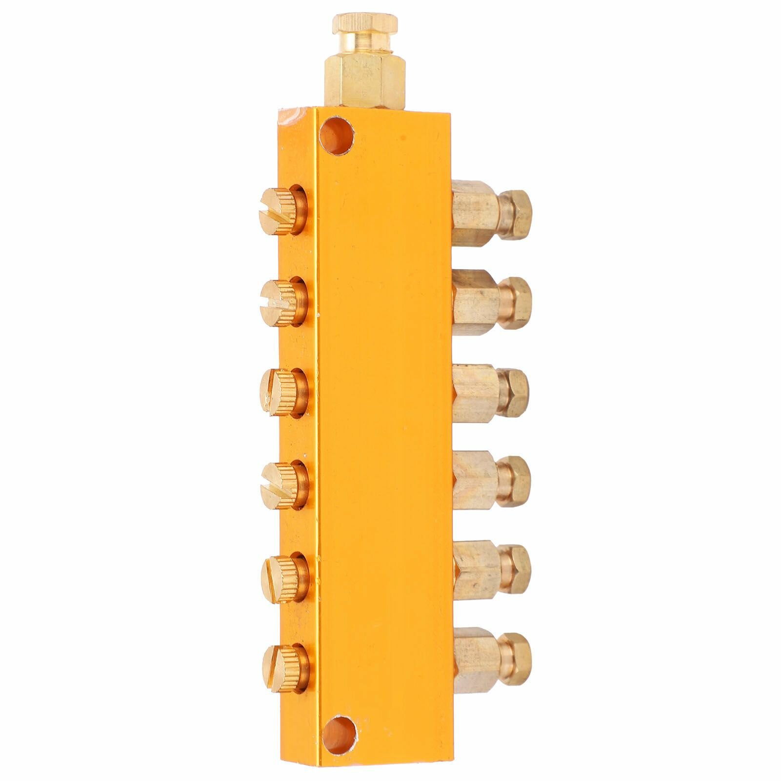 Маслораспределитель Регулируемый латунный смазочный поршень Разделительный клапан Система смазки 1 вход 6 выходов
