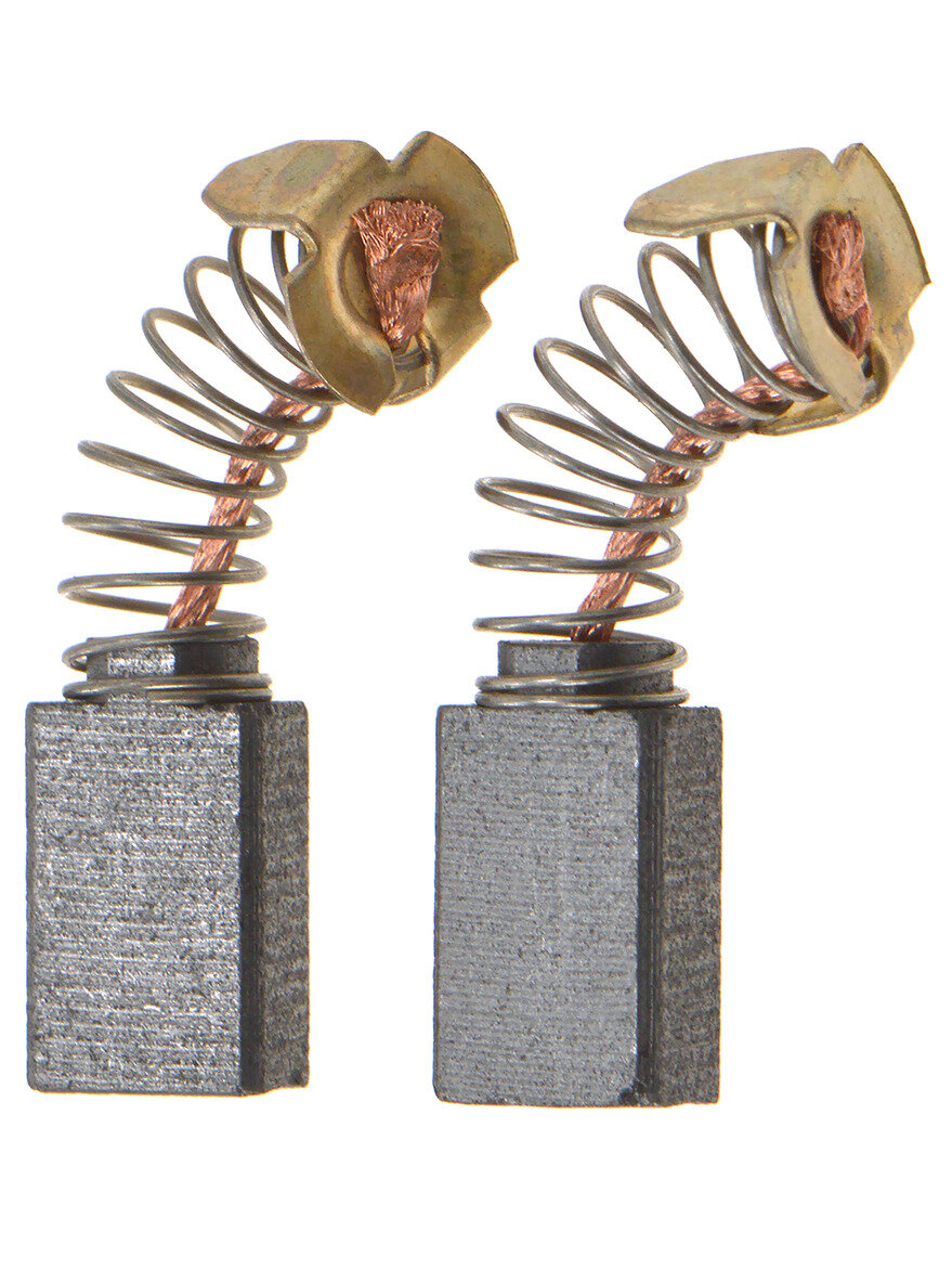 Щетки 2шт 6х10х15 мм аналог MAKITA CB-105 (пружина, пятак-уши) для молотка отбойного MAKITA M8600