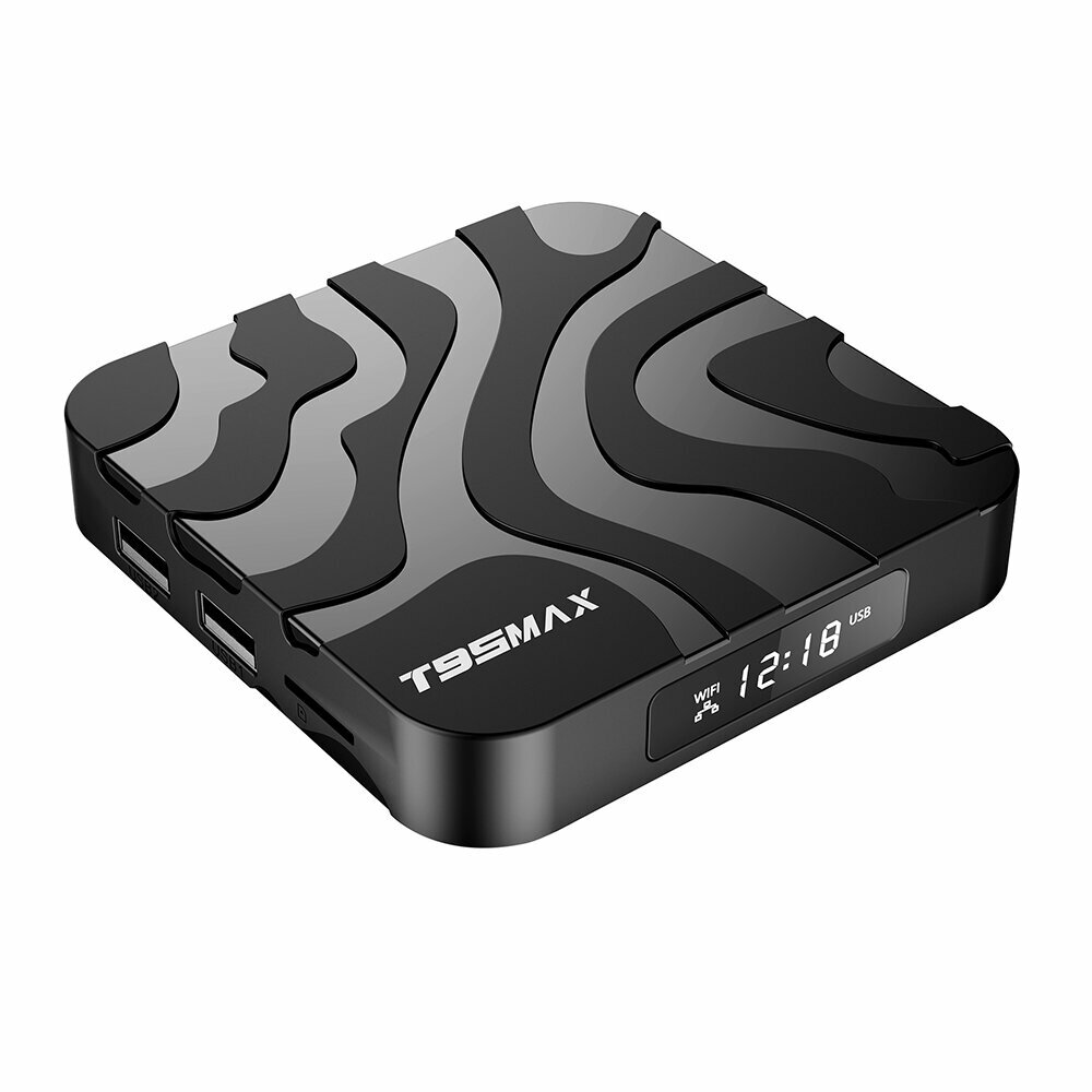 Android 12.0 TV Box T95MAX-H618 Quadcore-A53 Smart 2.4G/5G Dual WIFI 8K Streaming Media Player Support BT4.0 USB 2.0