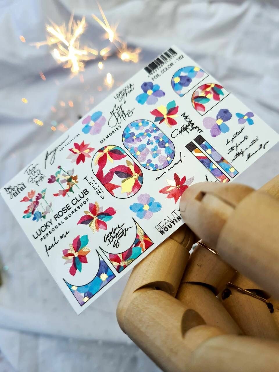 Слайдеры LUCKY ROSE FOIL COLOUR 162