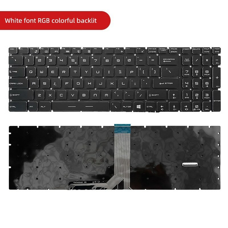 Подходит для клавиатуры MSI GP65 GL75 GF75 GS75 GP75 GT76 GE63VR GV62 MS-16P1 Совершенно новая оригинальная белая