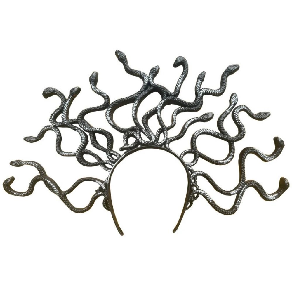 Костюм Медузы с змеей на голову Silver-Black