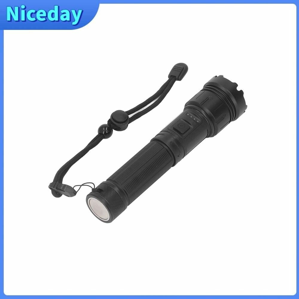 Фонарик LED 8000LM, алюминиевый, зум, несколько режимов, дальность 1500 м