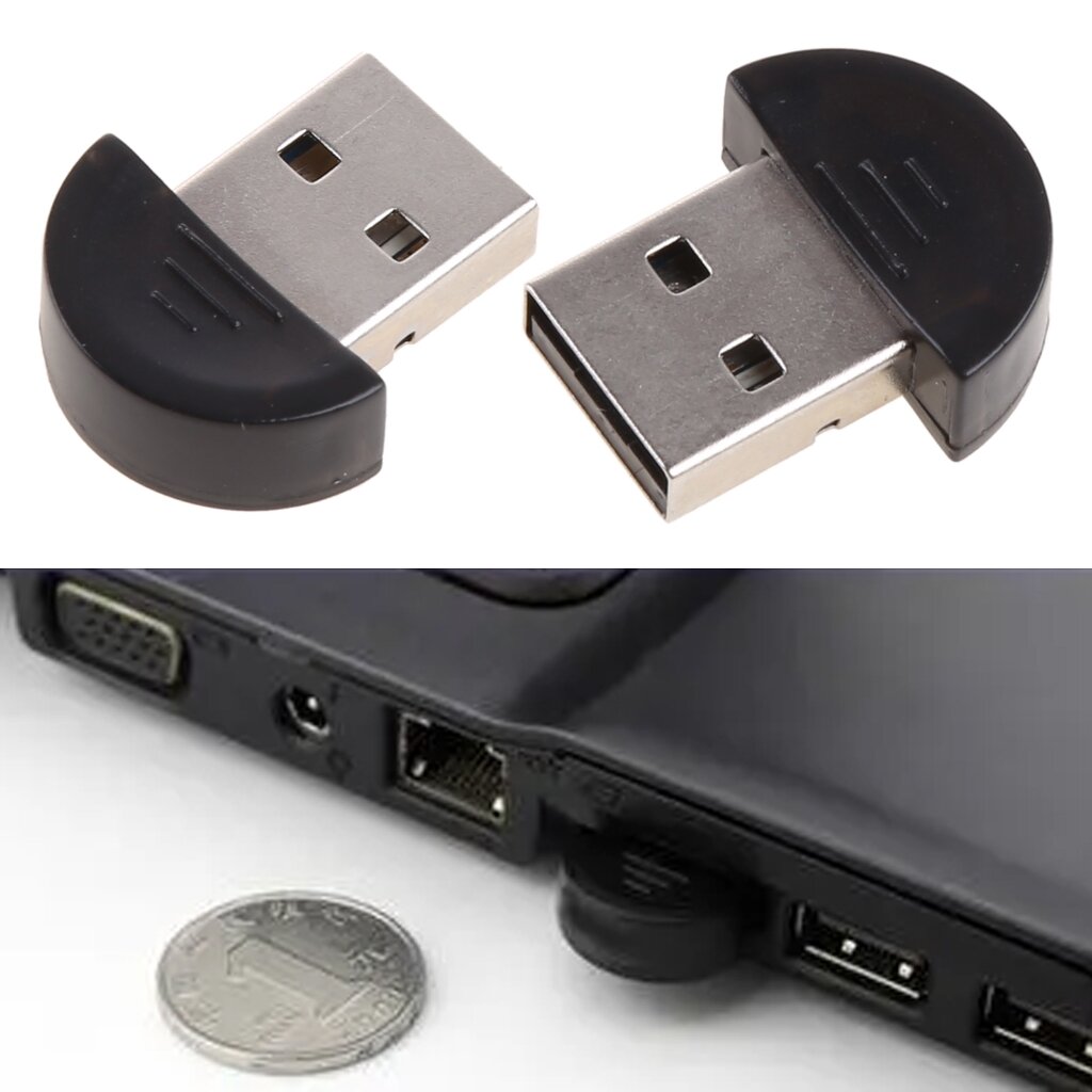USB Bluetooth адаптер 2.0, Черный — фото 1