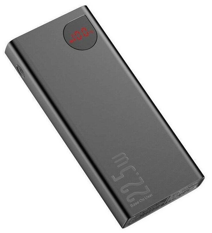 Внешний аккумулятор Baseus Adaman Metal 20000 mAh/74Wh/22.5W, Черный, PPAD000101