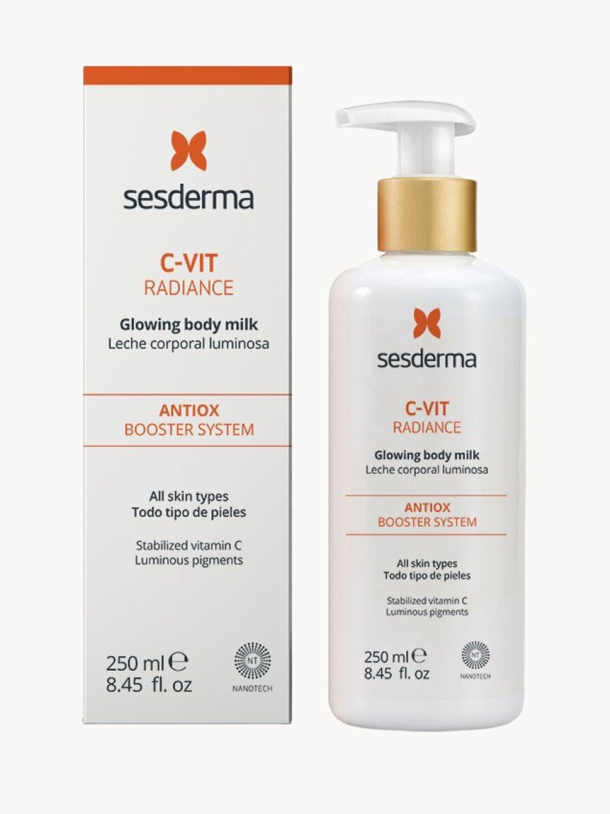 Sesderma C-VIT Молочко для тела с мгновенным эффектом сияния кожи, 250 мл