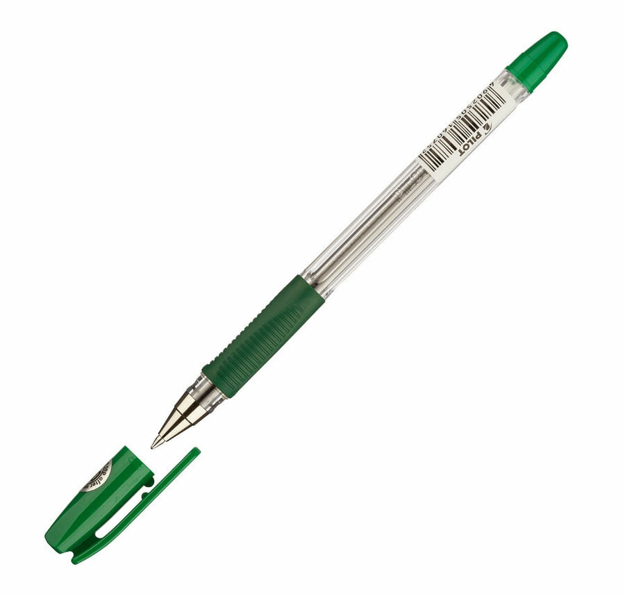 Шариковая ручка Pilot [BPS-GP-F/G] (зеленая, 0.7 мм, 12 штук)