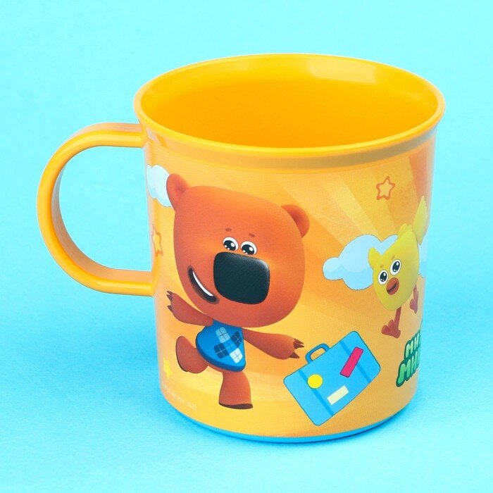 Кружка детская «Ми-Ми-Мишки» с нескользящим дном, 200 мл, цвет оранжевый, 9871573