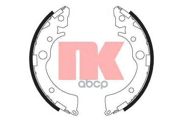 Колодки тормозные барабанные Civic/Rover 83-98 Nk арт. 2799418