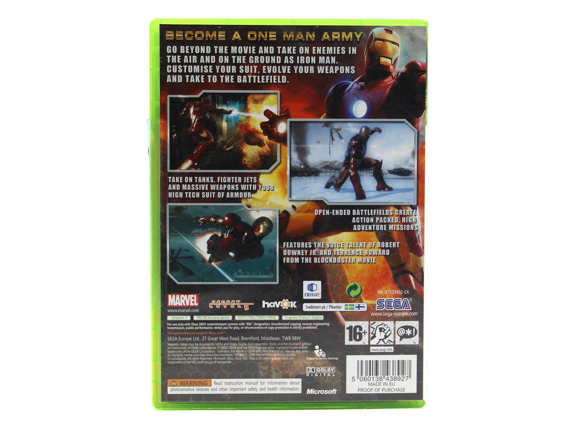 Iron man (Xbox 360) — фото 1