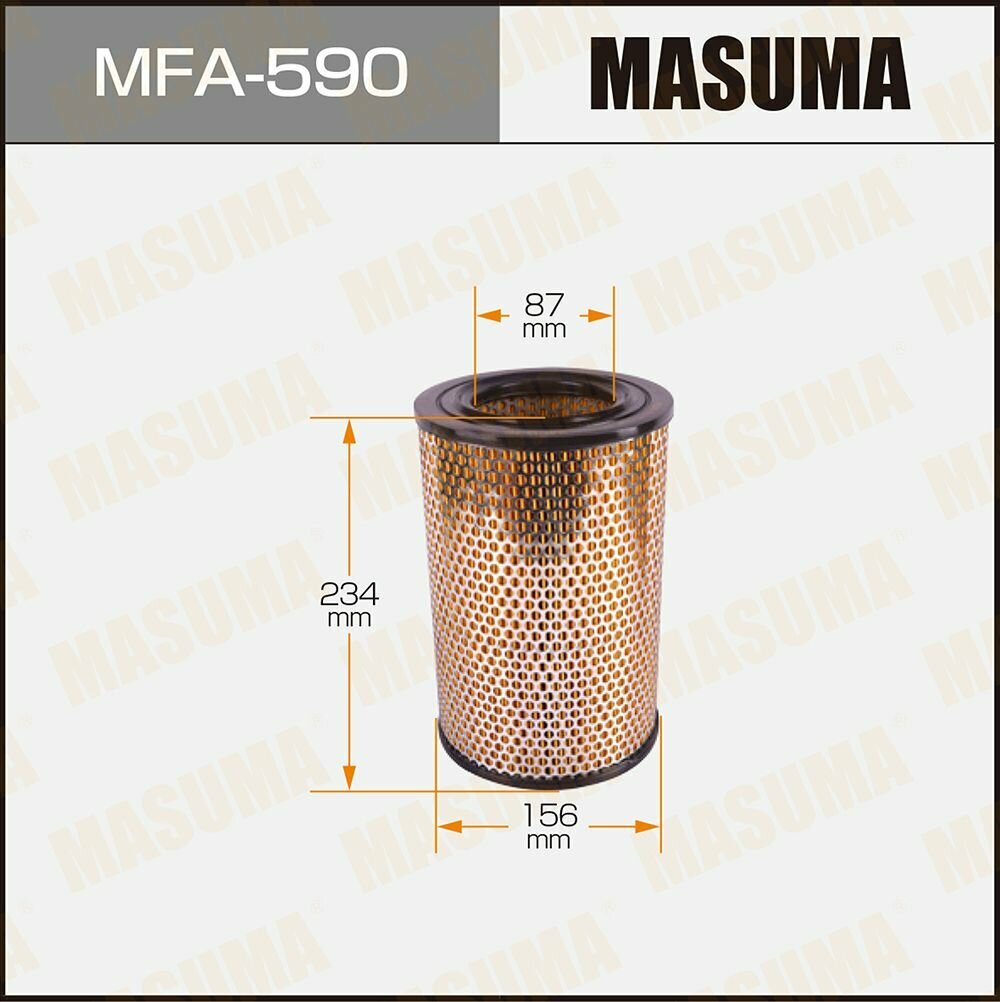 Фильтр воздушный MASUMA MFA-590 для MAZDA BONGO FRIENDEE 1995-2005, MAZDA FORD FREDA 1995-2001