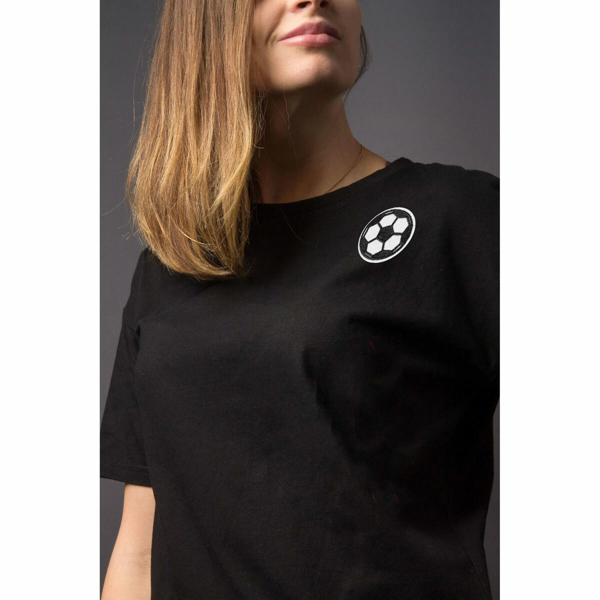 Термоаппликация на одежду Арт Узор 'Футбольный мячик', 5,1 см, черно-белый, 10 шт
