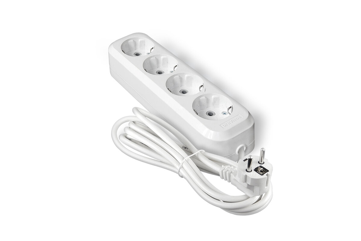 UNIVersal Удлинитель Е-304 ПВС 3*1 4гн. с/з 3м (еврослот), арт. 9631981