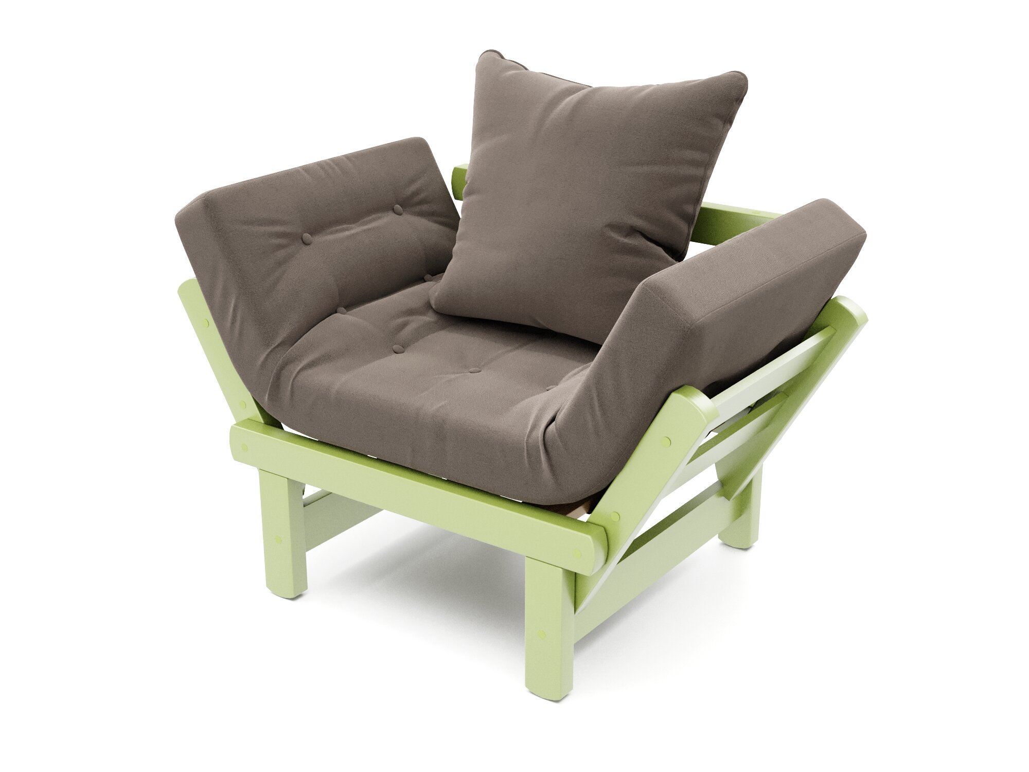 Садовое кресло Soft Element Эльф коричневый, массив дерева, на террасу, на веранду, для дачи, для бани