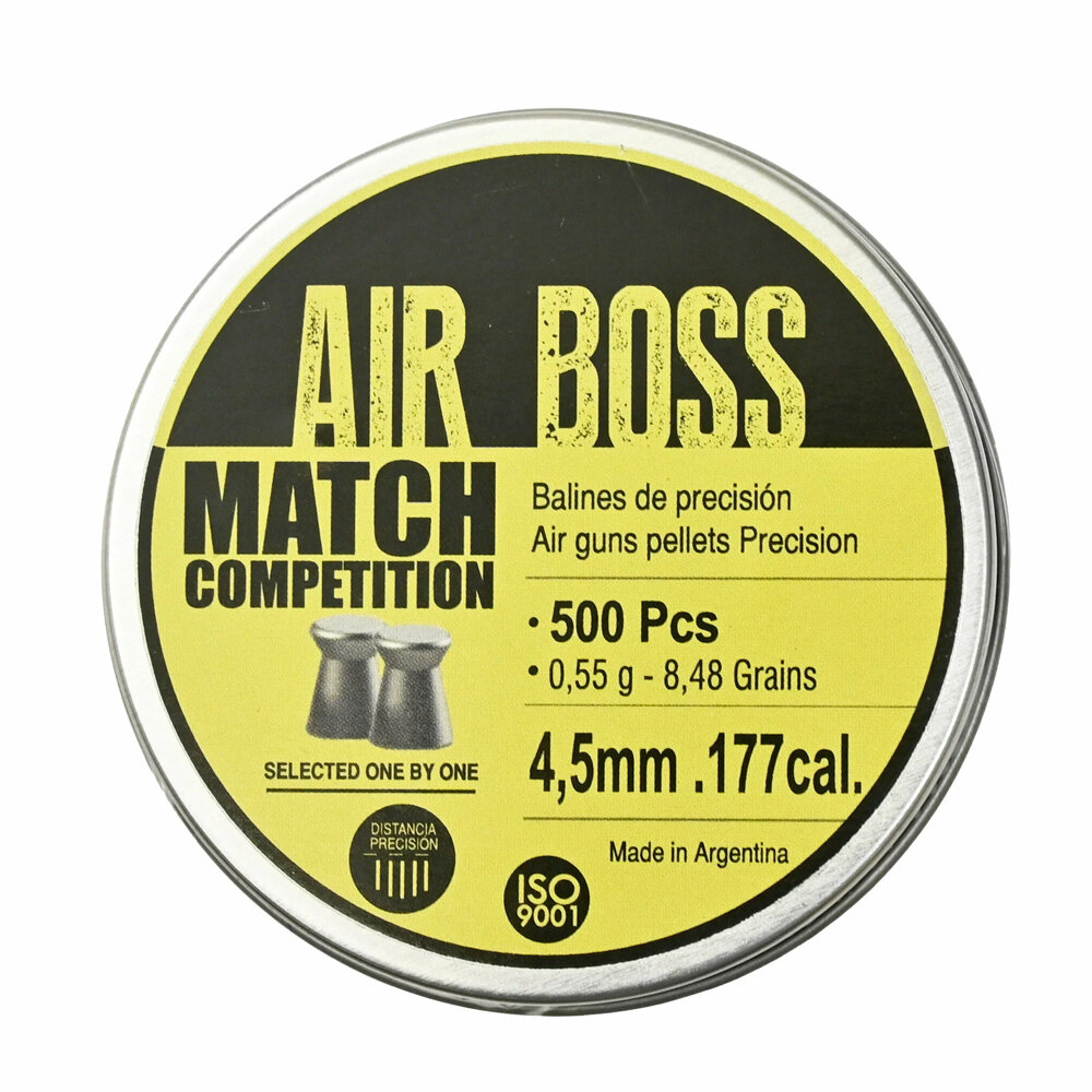 Пули для пневматики Apolo Air Boss Match 4,5 мм 0,55 г 500 шт