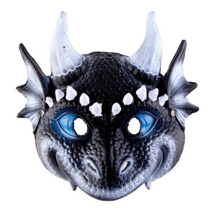 Маска карнавальная «Дракон черный»