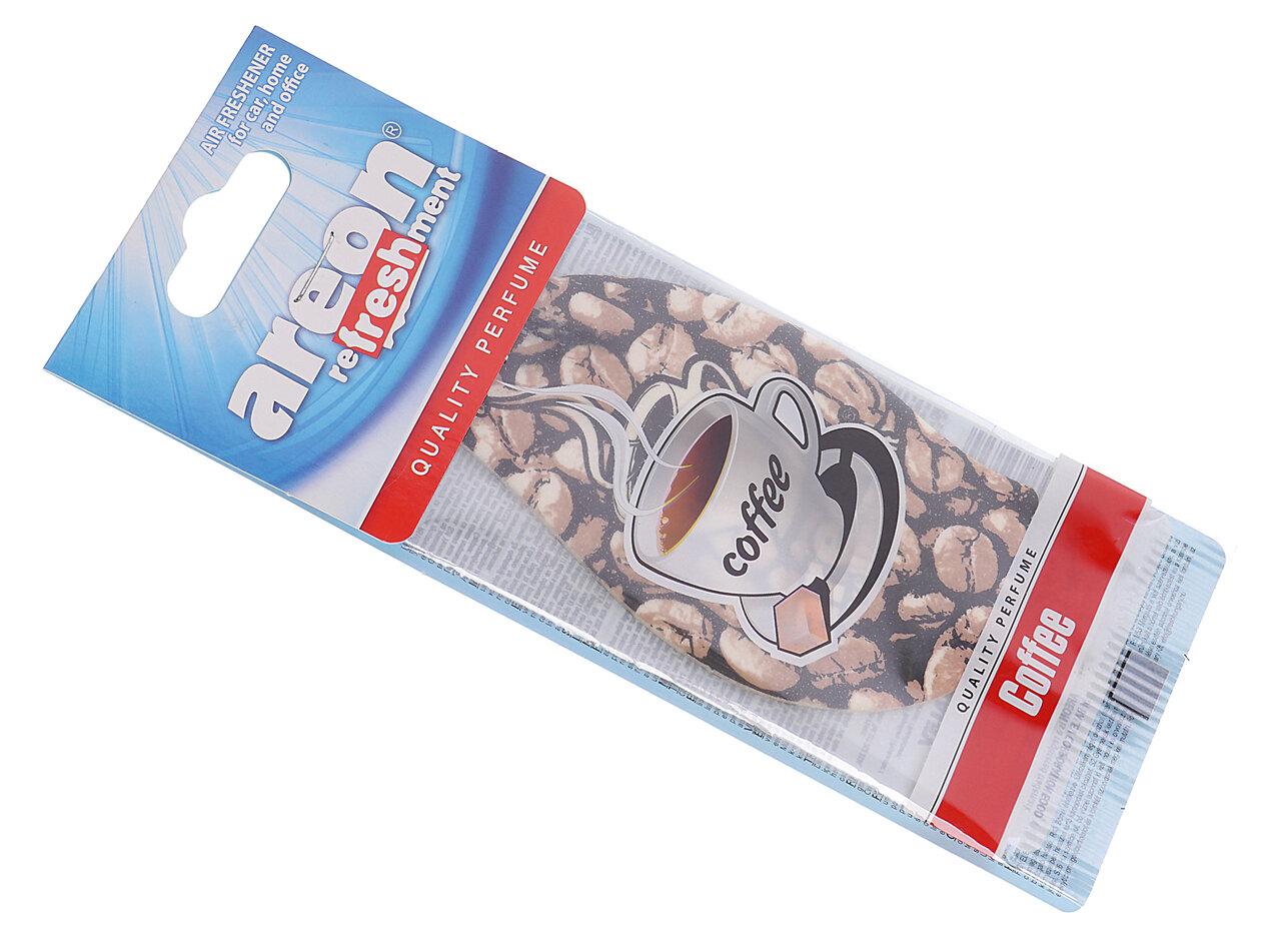 Ароматизатор подвесной пластина (кофе) Refreshment Airplane AREON