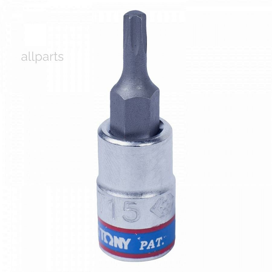 KING TONY 203315 Насадка, бита торцевая 1/4, TORxT15, L 37 мм KING TONY 203315