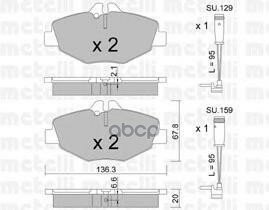 Колодки тормозные Metelli арт. 22-0562-0K
