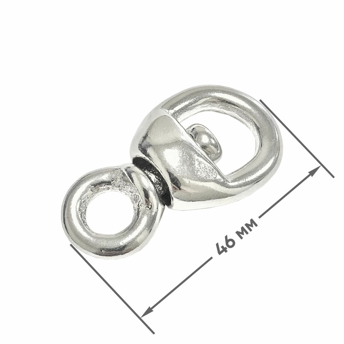 Вертлюг петля,12мм, L-46мм, Забота в удовольствие, 166М-1/4х1/2-NP