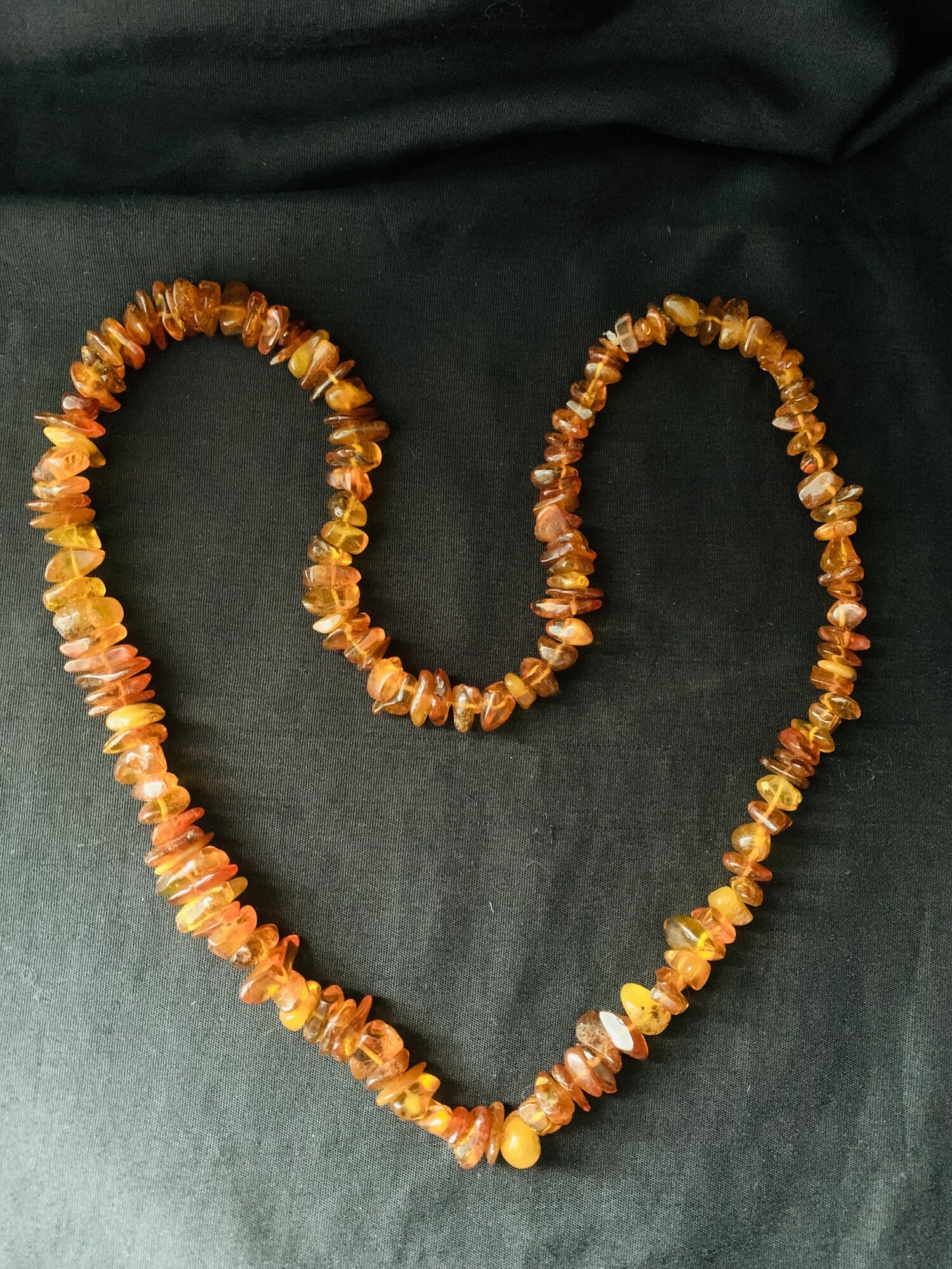 Янтарное ожерелье (на леске)