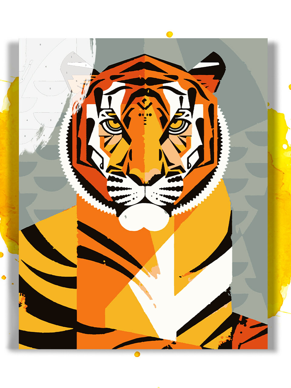 Картина по номерам на холсте Тигр Арт, 40 х 50 см