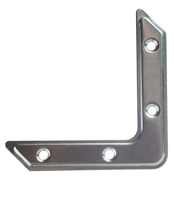 Уголок плоский оцинкованный 75х75х14х1 мм (4 шт.) 454420