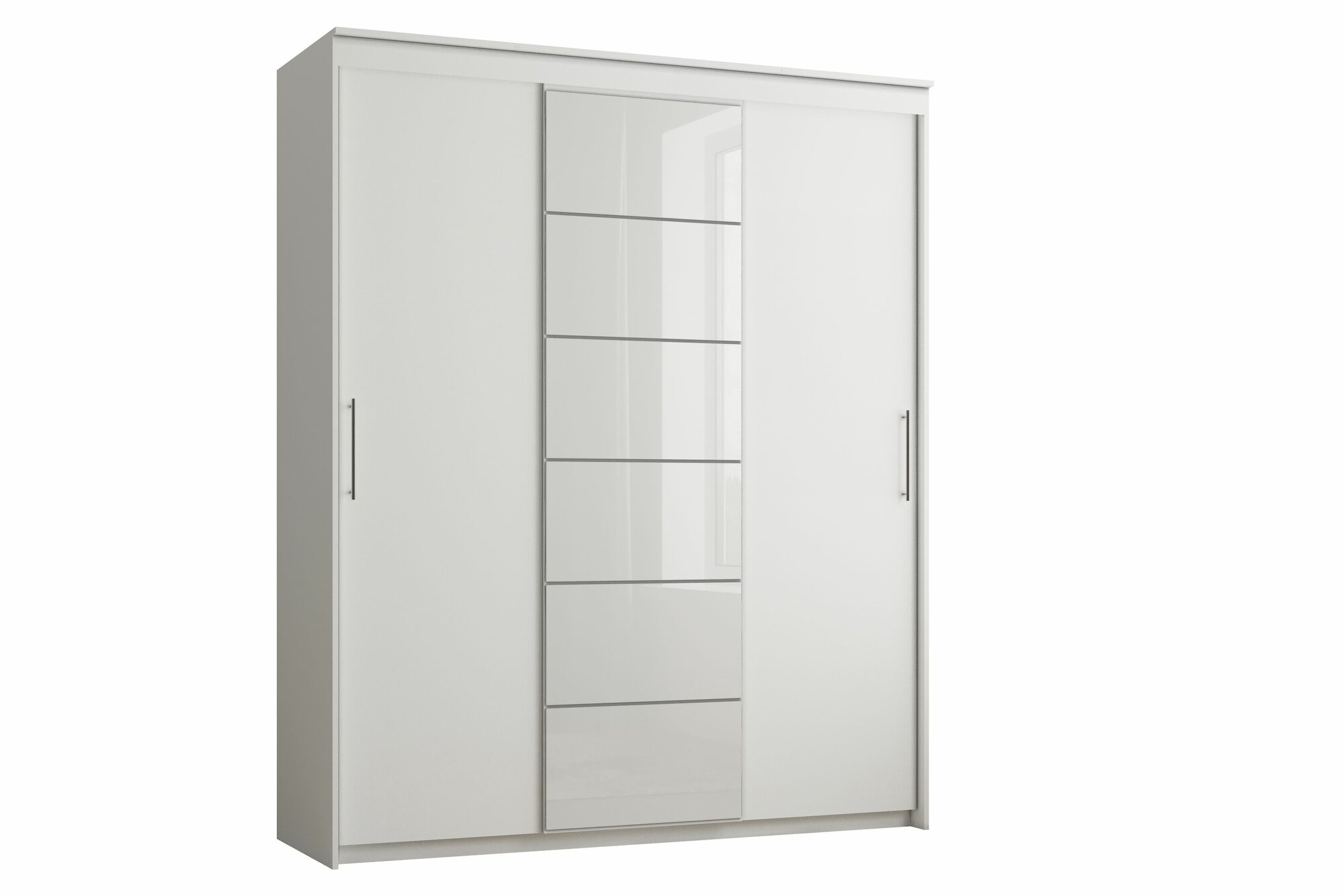 Шкаф-купе "Арманд 3" 180-45-240 Белый и оракал белый 010М платье-белье