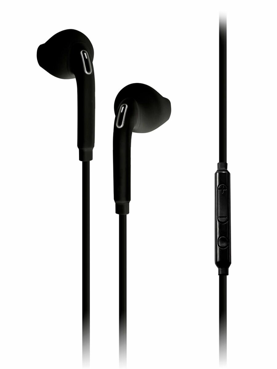 Наушники проводные с микрофоном черные S6