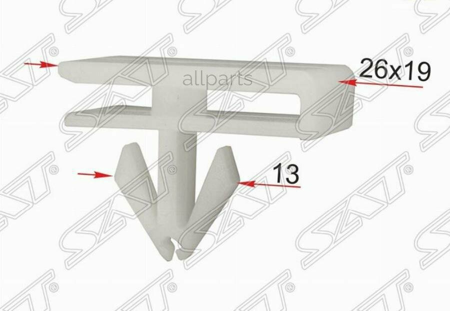SAT ST-M12333 Клипса молдинга кузова GM (Продажа по 10шт)