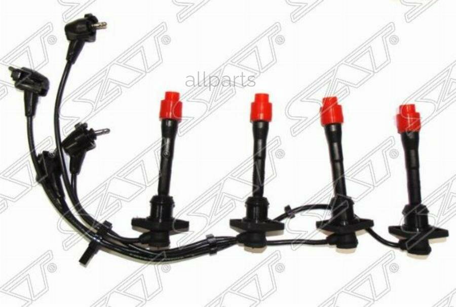 SAT ST-90919-22381 Провода высоковольтные TOYOTA 4A/7A-FE 96- (квадрат. резин.)