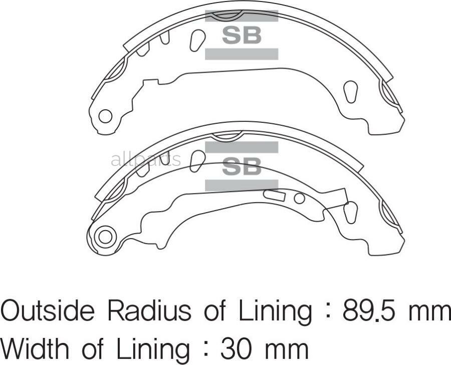 SANGSIN BRAKE SA157 Колодки торм. бараб. комплект 4 шт. шт. Hi-Q KIA MORNING PICANTO 11- R