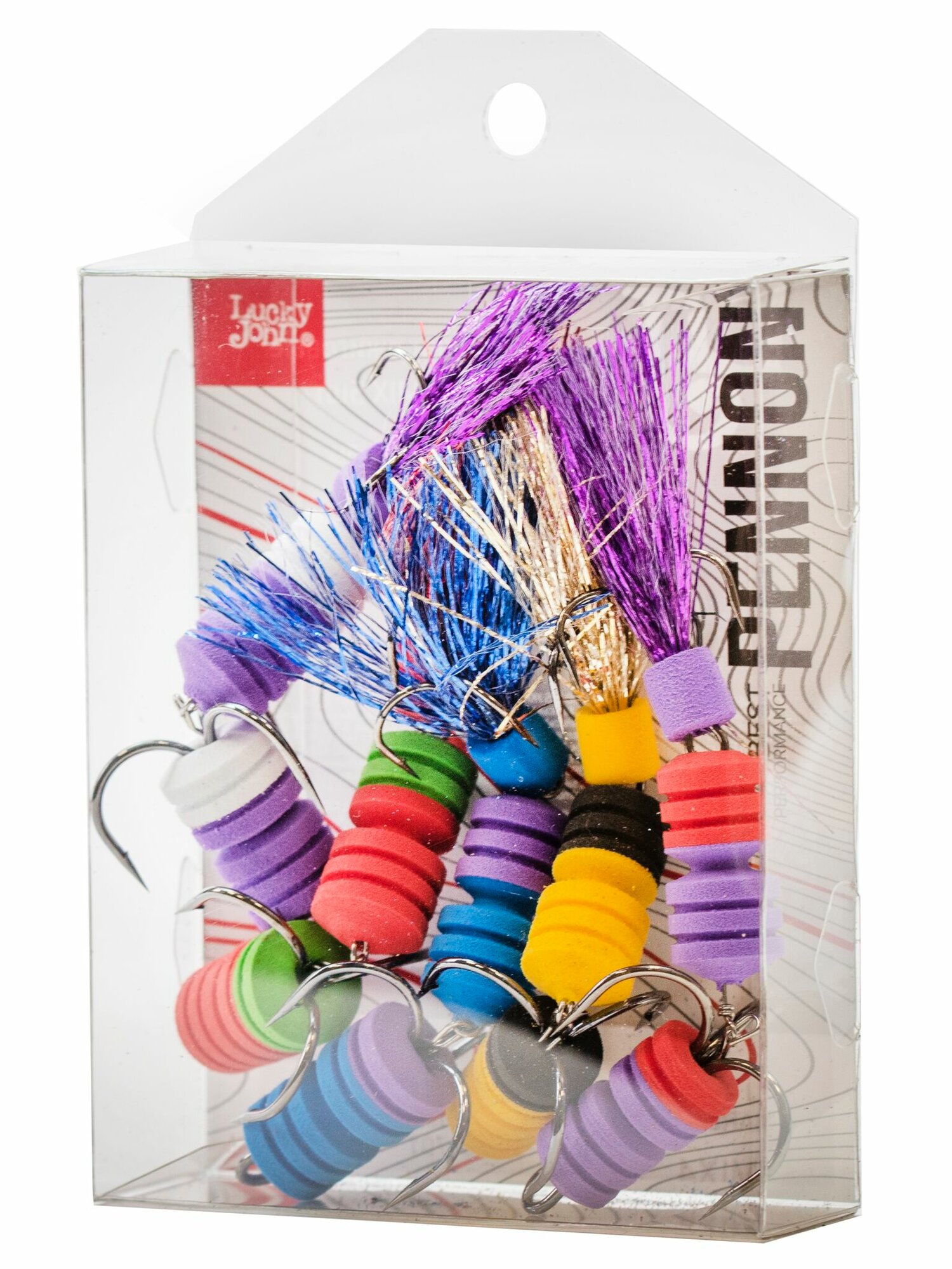 Мандула набор Lucky John PENNON BARBELLWORM MIX4 10 см 5 шт.