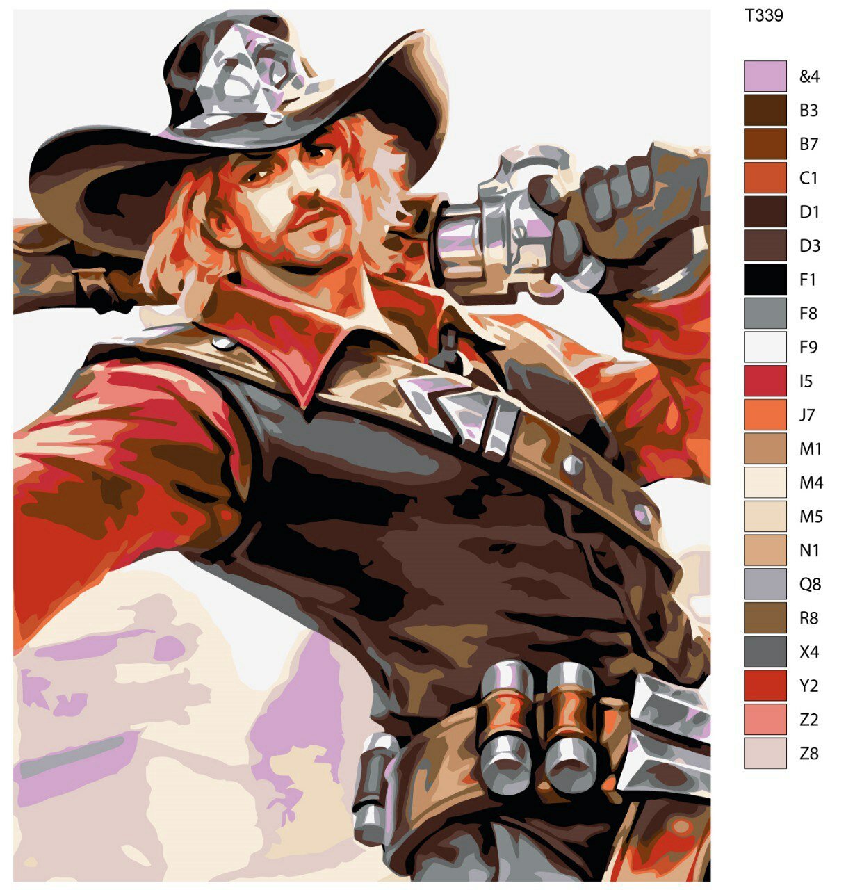 Картина по номерам Т339 "Mobile Legends: клинт" 40Х50