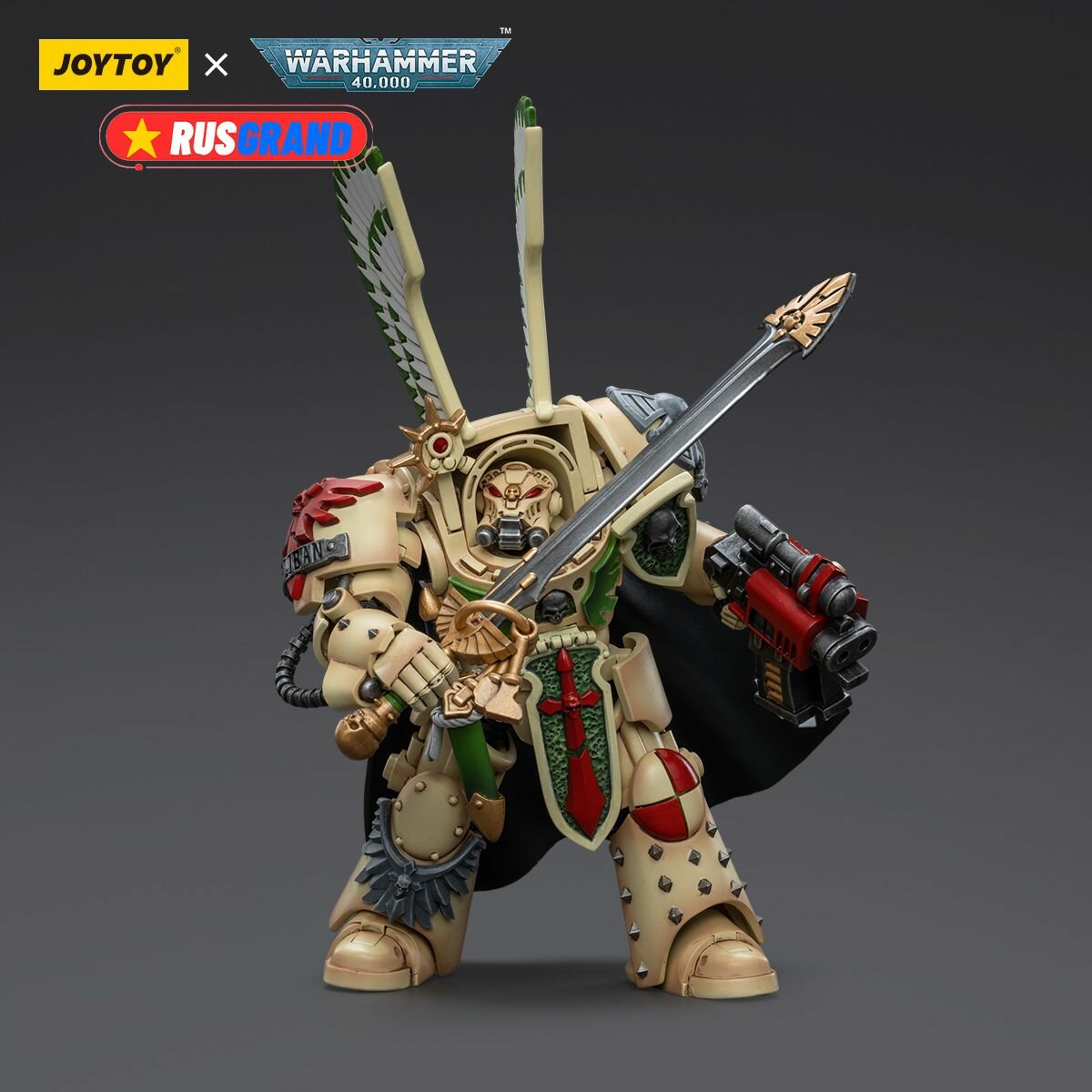 Фигурка Подвижная JOYTOY Warhammer 40000 Dark Angels Deathwing Strikemaster with Power Sword