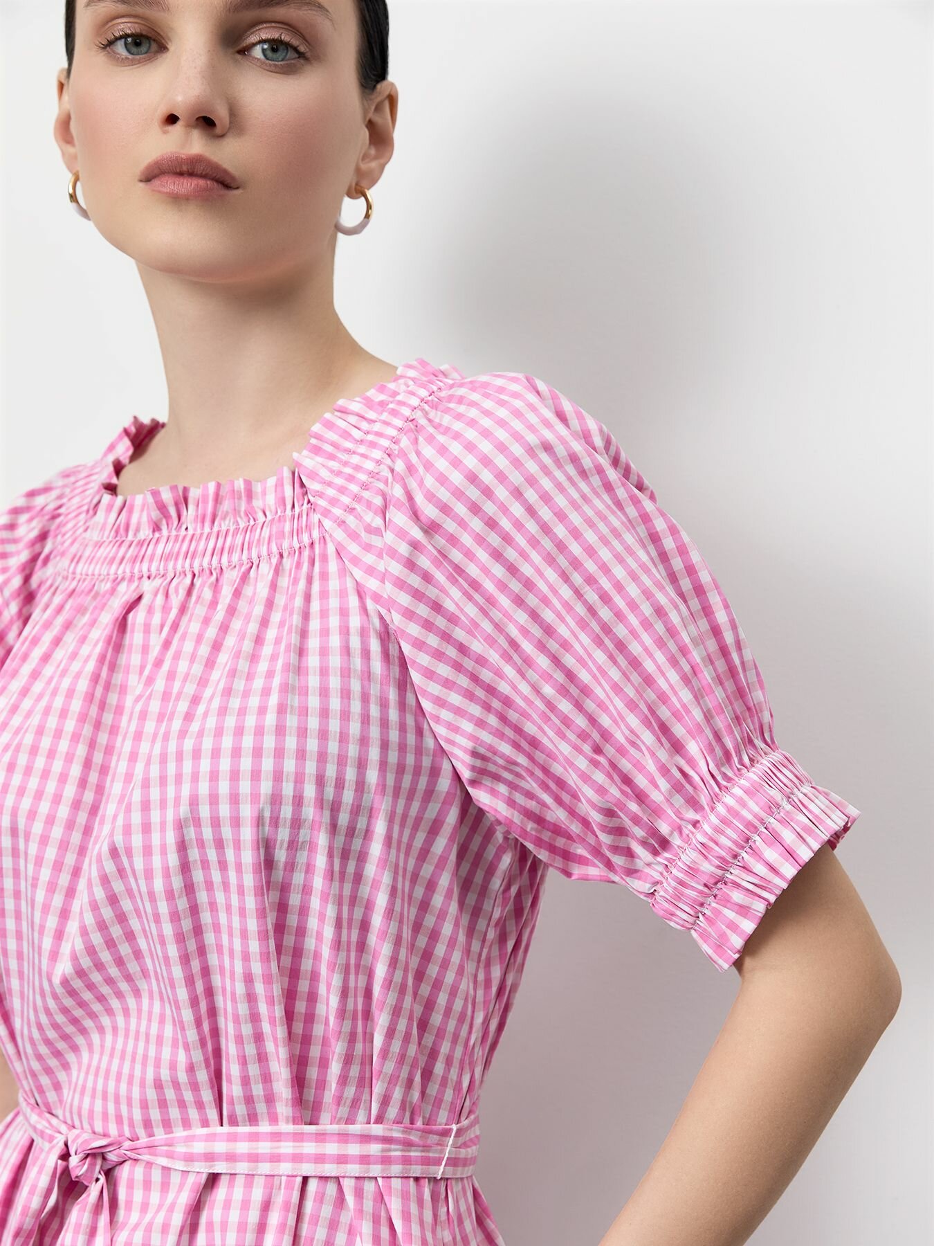 Платье JUST CLOTHES Осень-зима 2025, размер 38, мультиколор — фото 1