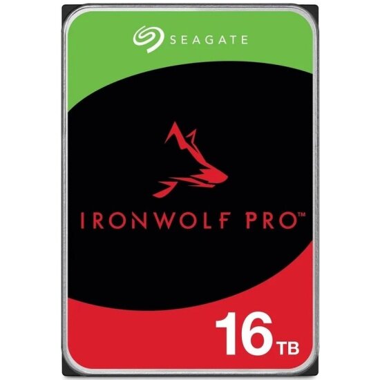 Жесткий диск 3.5" Seagate IronWolf Pro 16 ТБ, SATA III, 256 Mb, 7200 rpm (ST16000NT001)