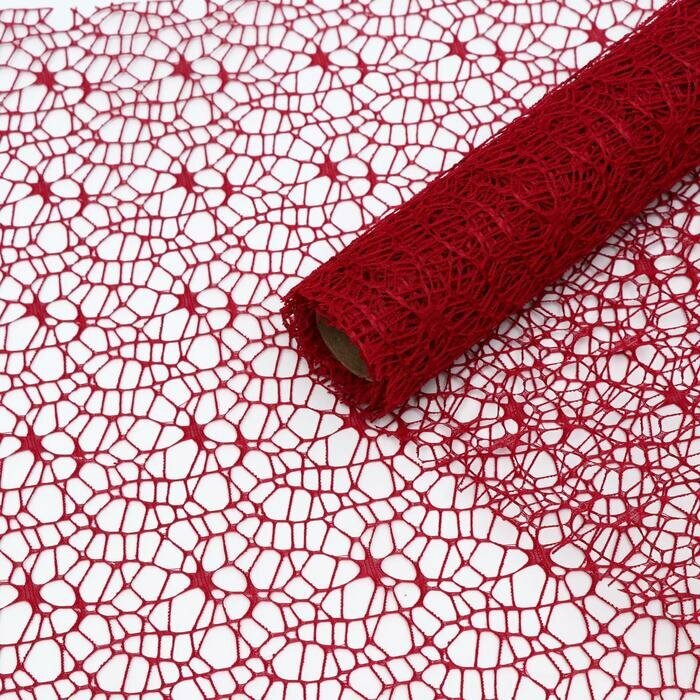 Сетка для цветов «Крошет», бордовый, 0.5×4.5 м