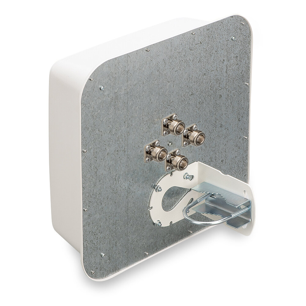 Антенна Kroks КАА9, MIMO 4x4, для Роутера/модема широкополосная, панельная, направленная, 4G/5G, диапазон 580-5800 Мгц, усиление 9 Дб