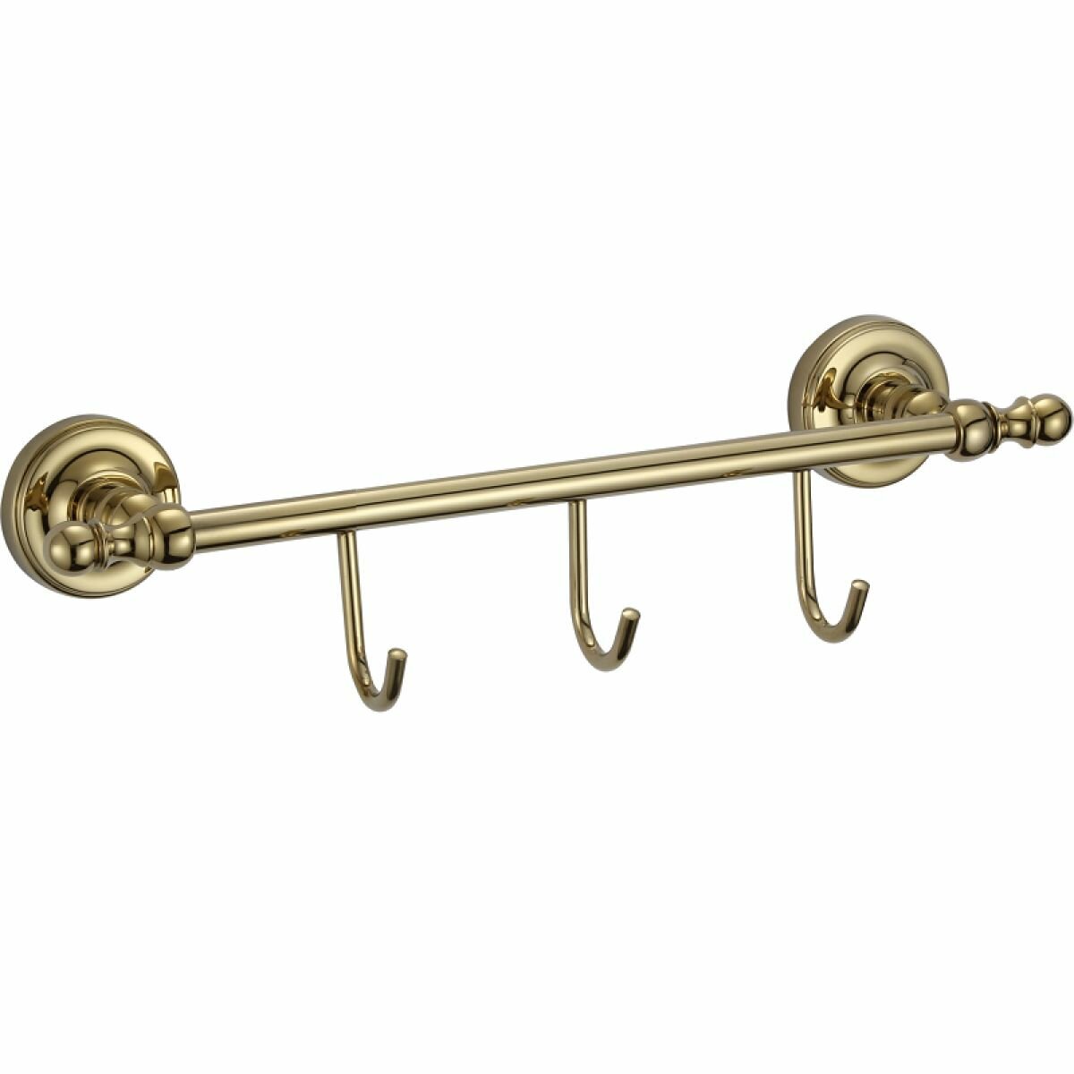 Планка с тремя крючками GANZER 31073E Золото