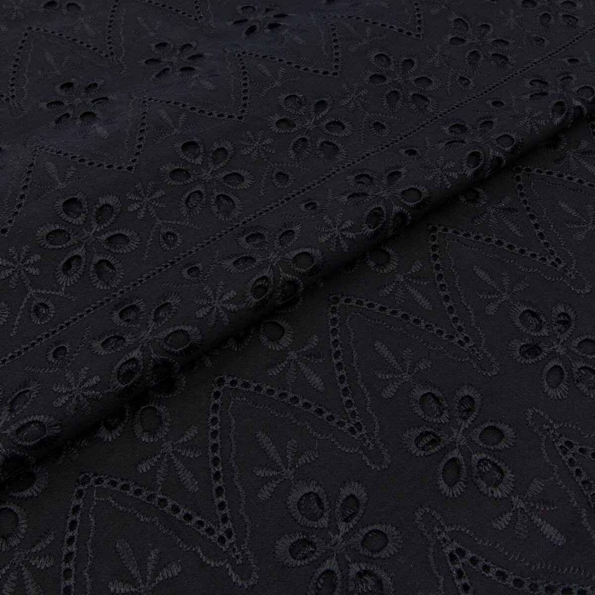 YFAS-2309-PI08 Шитье(Прошва) 285 г/м² 150×135 см черный 70% хлопок 30% полиэстер