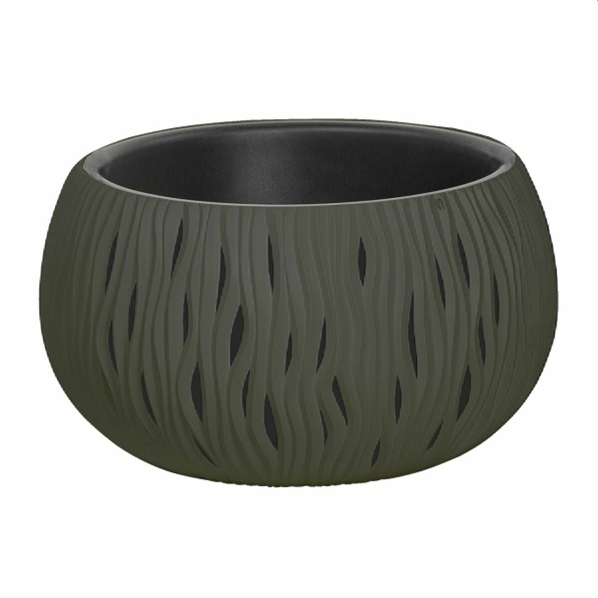 Кашпо для цветов напольное уличное садовое и комнатное, горшок для фикуса суккулентов орхидеи 9 л, вазон для кактуса на балкон большой пластиковый с декоративной подставкой