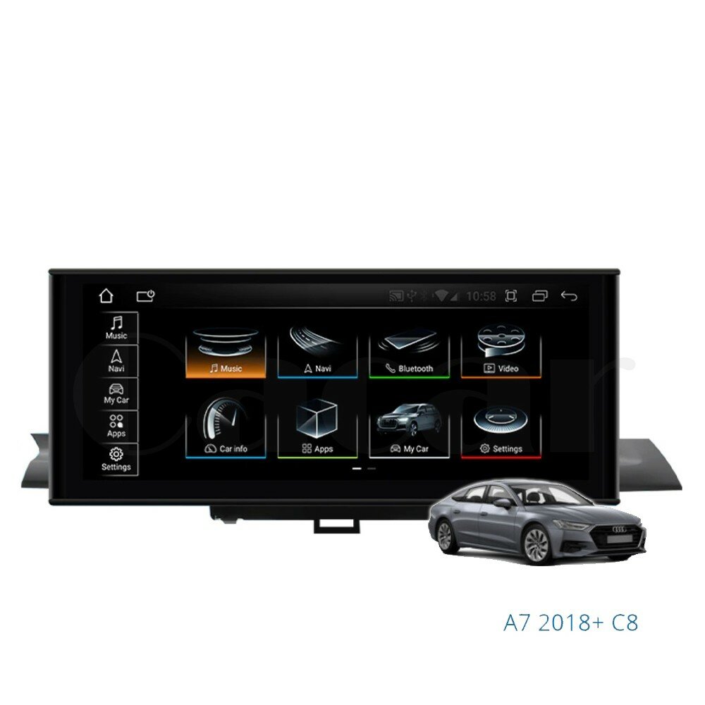 Автомобильная Андроид Магнитола CaCar AUDI A7 2011-2018 большой 10.2