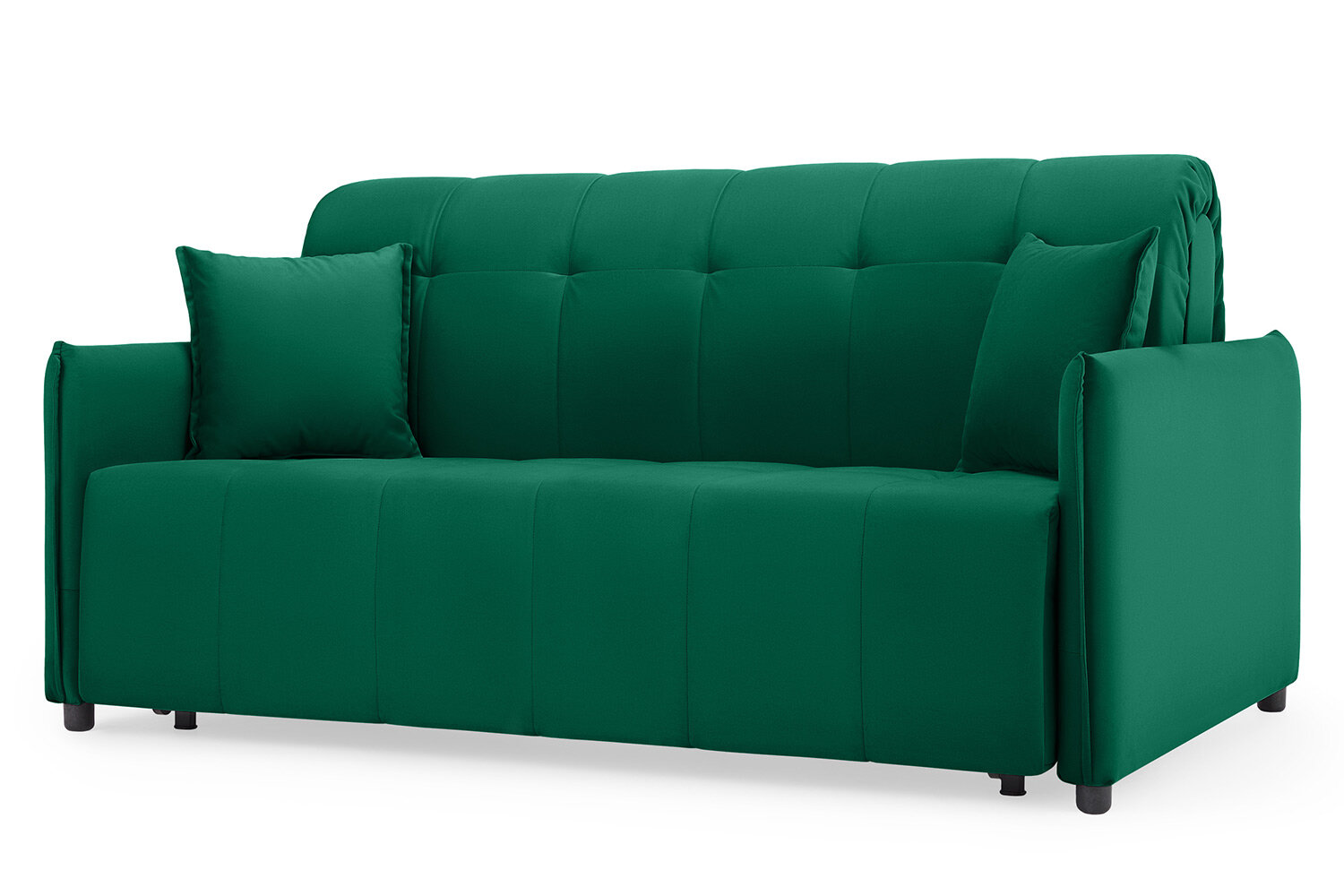 Диван-кровать DREAMART Монако 160, велюр, 178х91х110, прямой, цвет зеленый