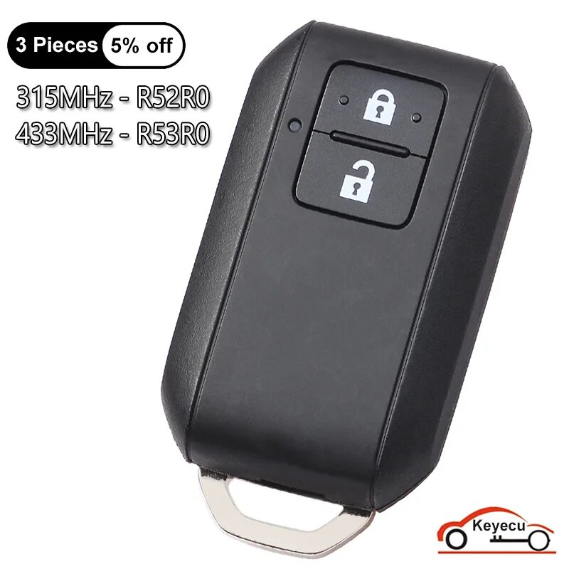 Чип KEYECU с 2 кнопками, 315 МГц, 433 МГц, ID47 для Suzuki Ertiga Jimny SX4 Vitara Swift Splash Wagon R OEM, умный дистанционный ключ 37172M55R40 R52R0