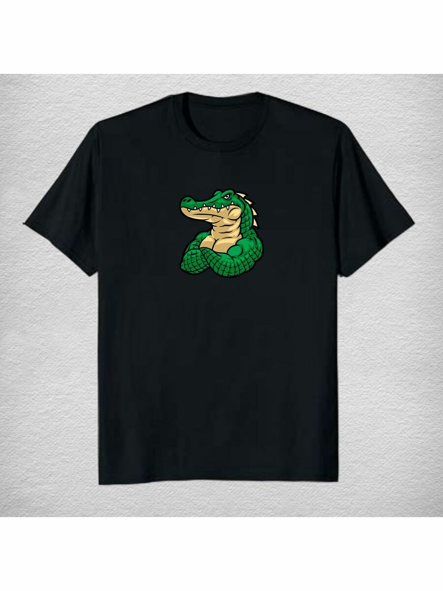 Футболка злой крокодил