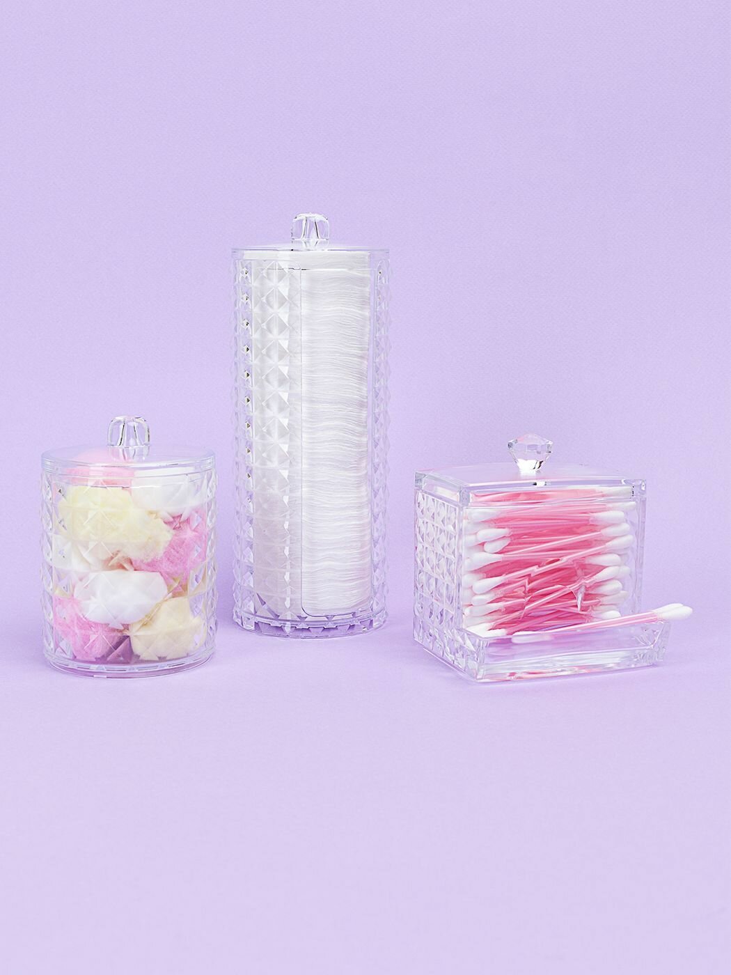 Комплект органайзеров Magic Lady для ватных дисков и палочек из 3-х шт