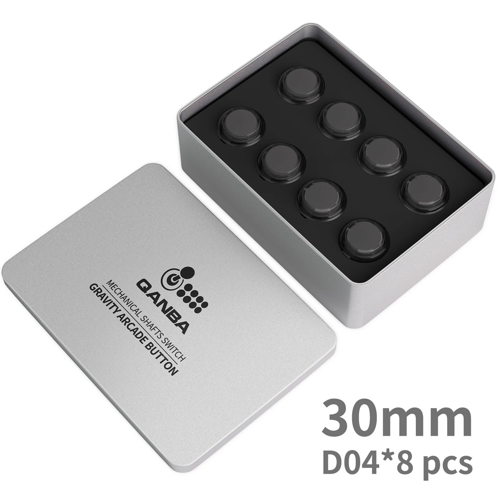 Qanba Gravity KS Механические кнопки для аркадных автоматов Clear Black D04